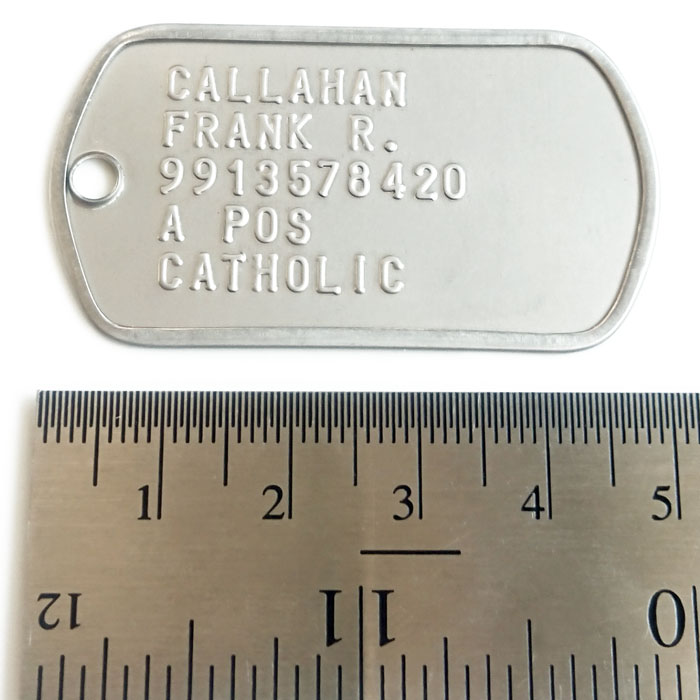 Army Dog Tags - Regulation Format Replacement Sets