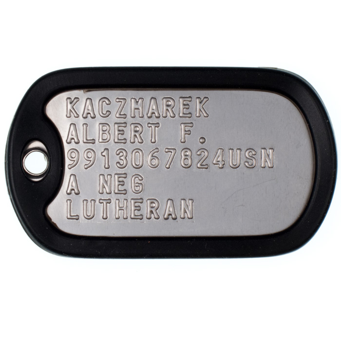 Navy Dog Tags - Regulation Format Replacements