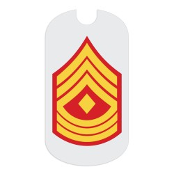 USMC 1stSg Rank Tag Sticker