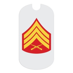 USMC Sgt Rank Tag Sticker